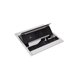 Flip-up Power Grommet with Brush Liner - Pop Up Power Outlets - Mockett